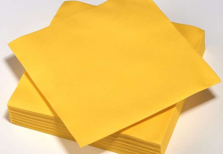 30 CANARI GEEL SERVETTEN 38X38CM - Ets Tassinon bvba