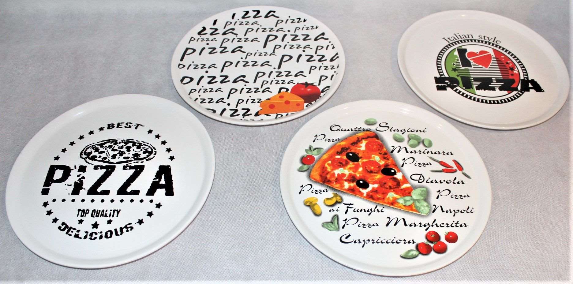 ASSIETTE A PIZZA DECOREE DIA.30.5CM - Ets Tassinon SPRL