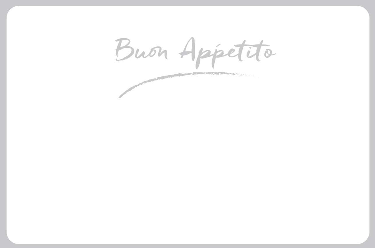 SET DE TABLE "BUON APPETITO" BLANC - Ets Tassinon SPRL
